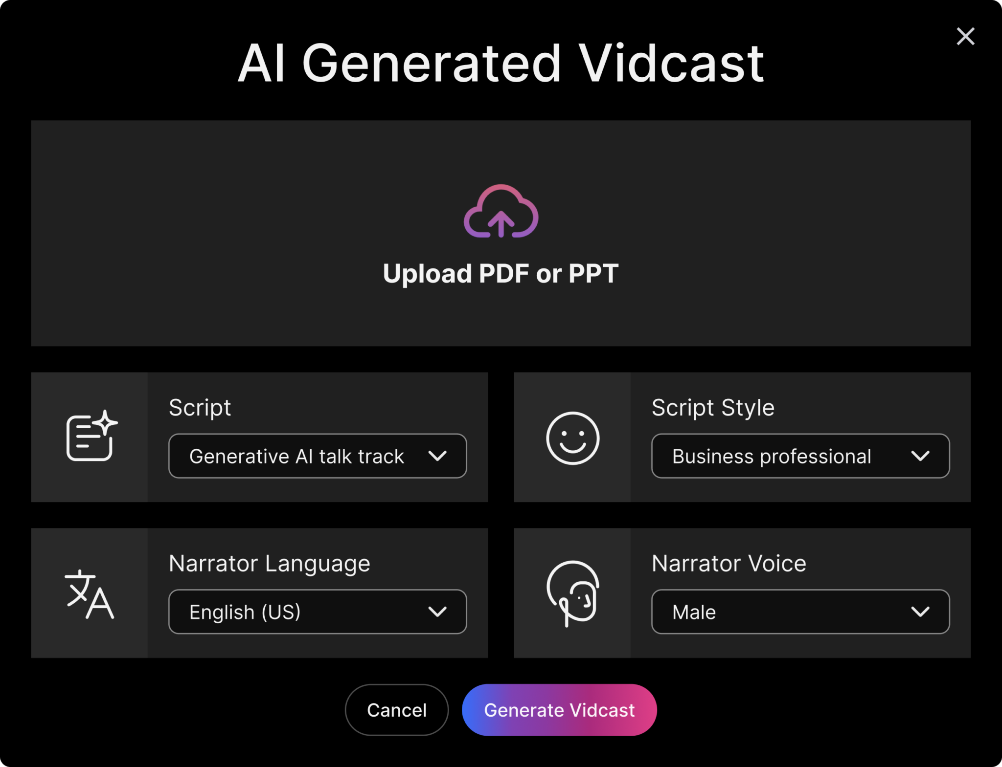 Vidcast - Record. Share. Engage.