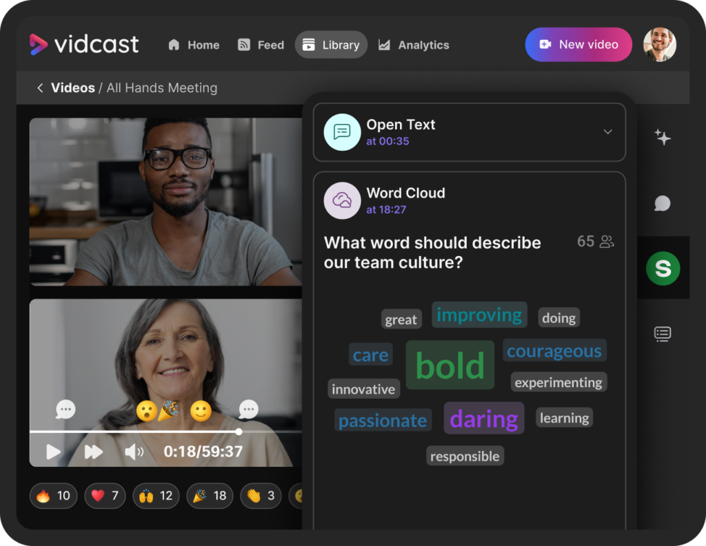 Vidcast - Record. Share. Engage.