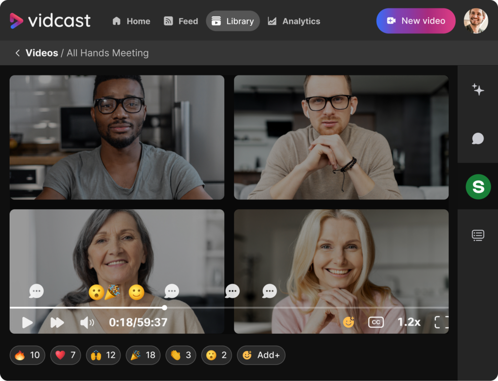 Vidcast - Record. Share. Engage.